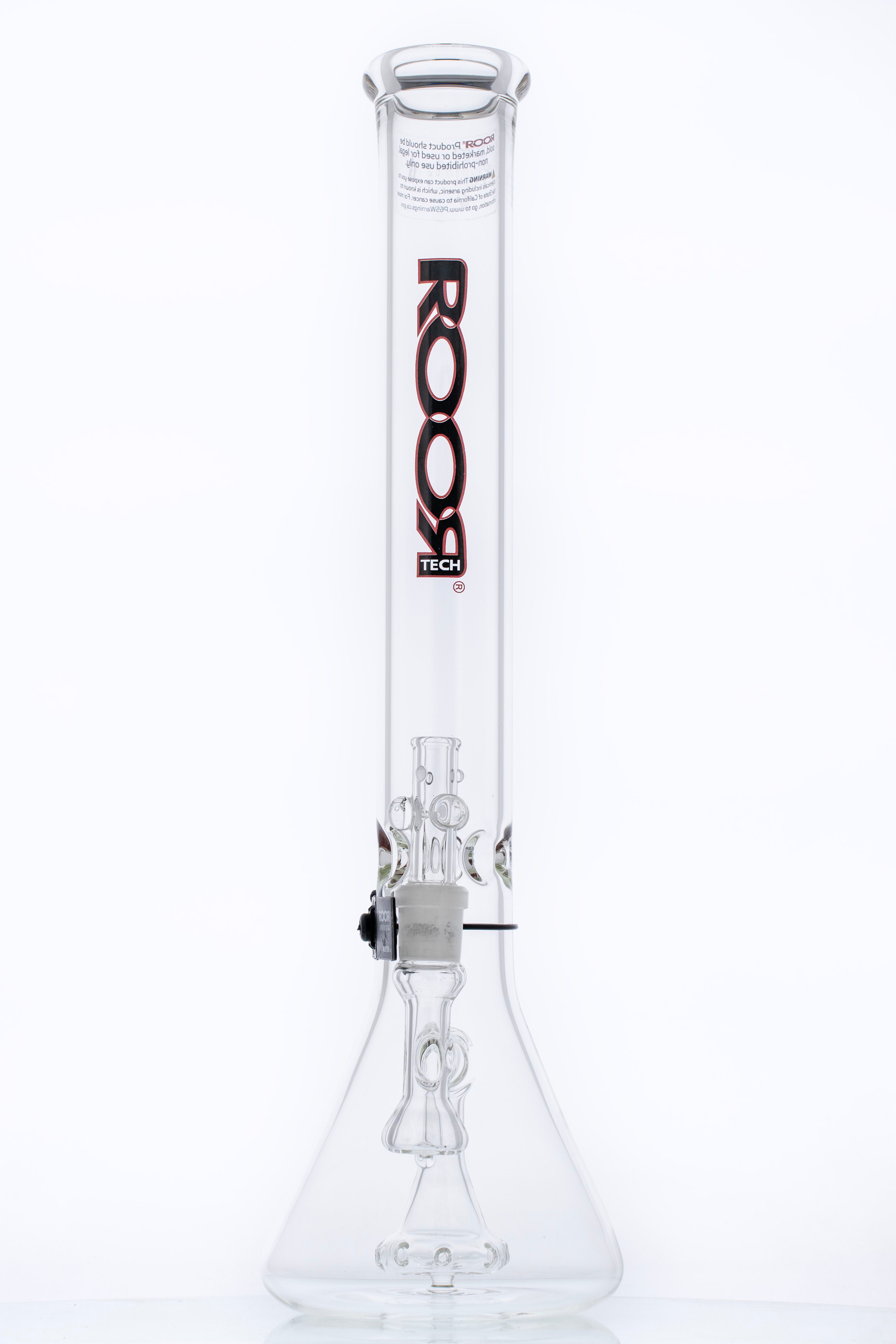 ROOR Tech Clear Fixed 18" 50x5 Beaker BLK/RED Decal – Sreaminc